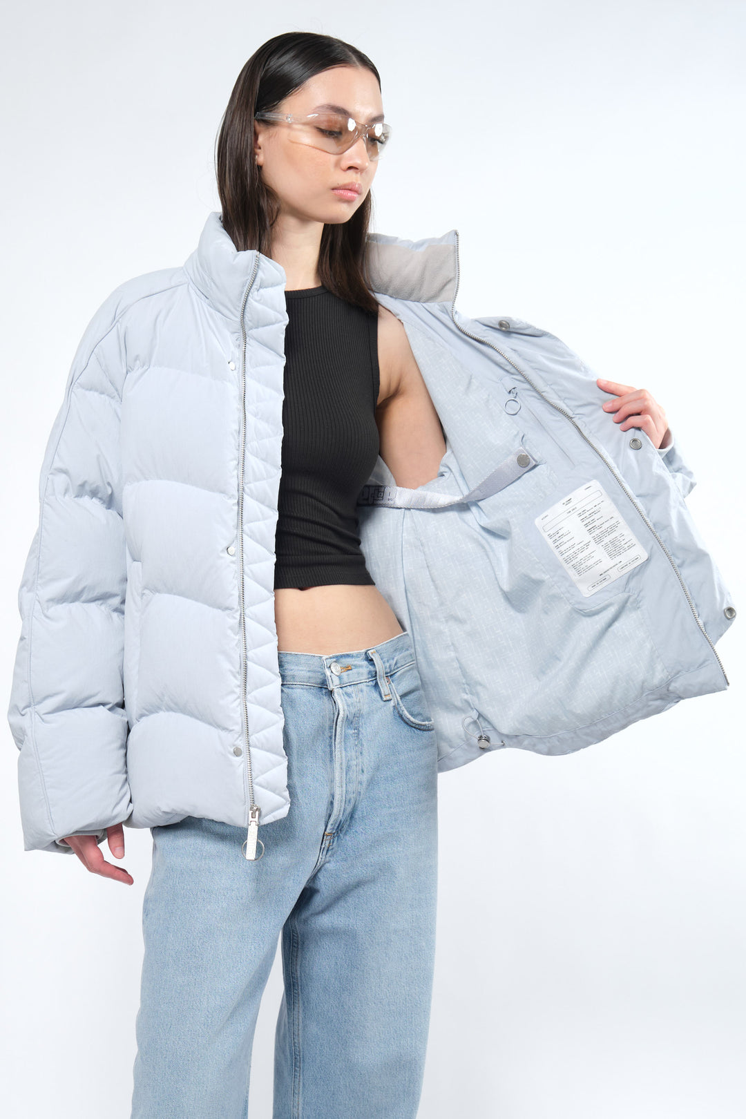 Re:Down® Ice Blue Puffer Jacket – Adhere To